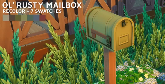 Почтовый ящик Mailbox Recolor для Sims 4 скачать / Моды для Симс