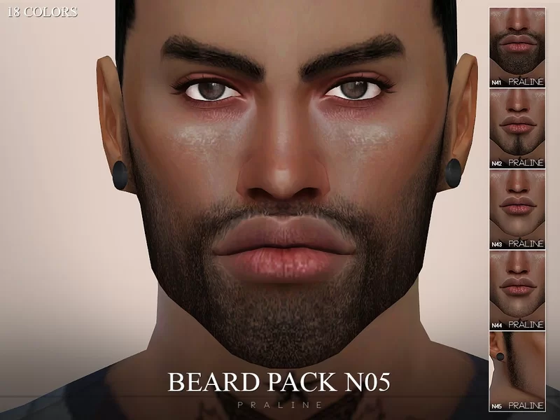 Набор Beard Pack N05 для Sims 4 скачать / Причёски для Симс