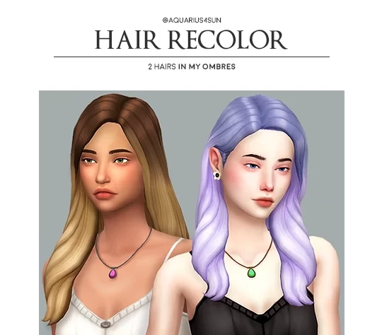 Набор причесок Vicki Hair and Havanna Hair для Sims 4 скачать ...