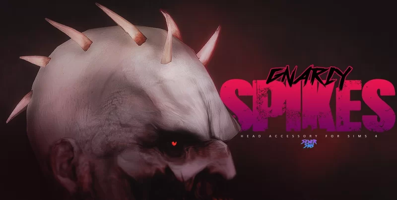 Шипы Gnarly Spikes для Sims 4
