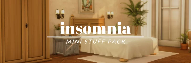 Спальня INSOMNIA для Sims 4